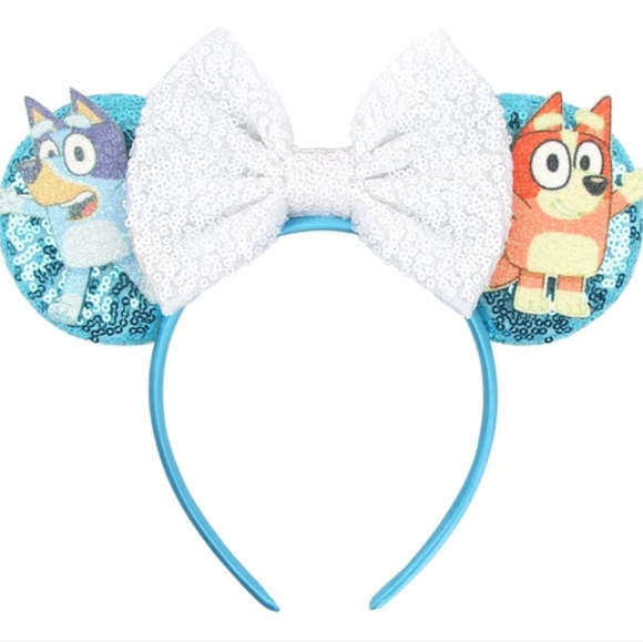 Disney | Accessories | Bluey Bingo Mickey Mouse Bow Ears Sparkley ...